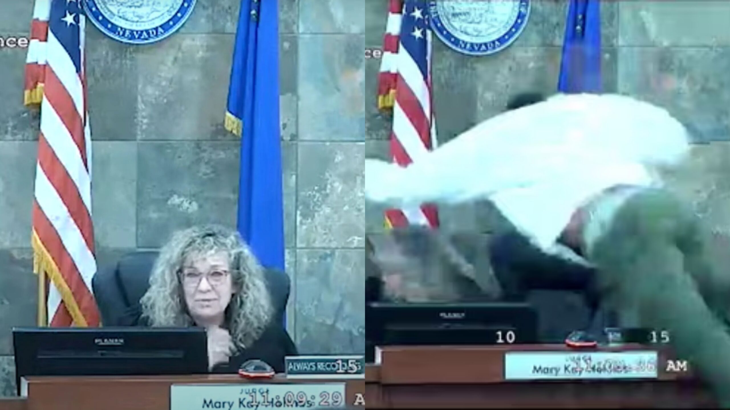 WATCH: A Las Vegas judge was body slammed by a defendant seconds before ...